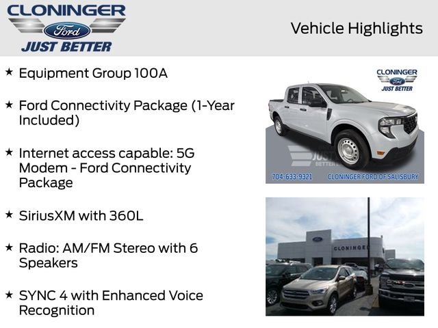 2026 Ford Maverick XL 3FTTW8A37TRA18700 | Cloninger Ford of Hickory